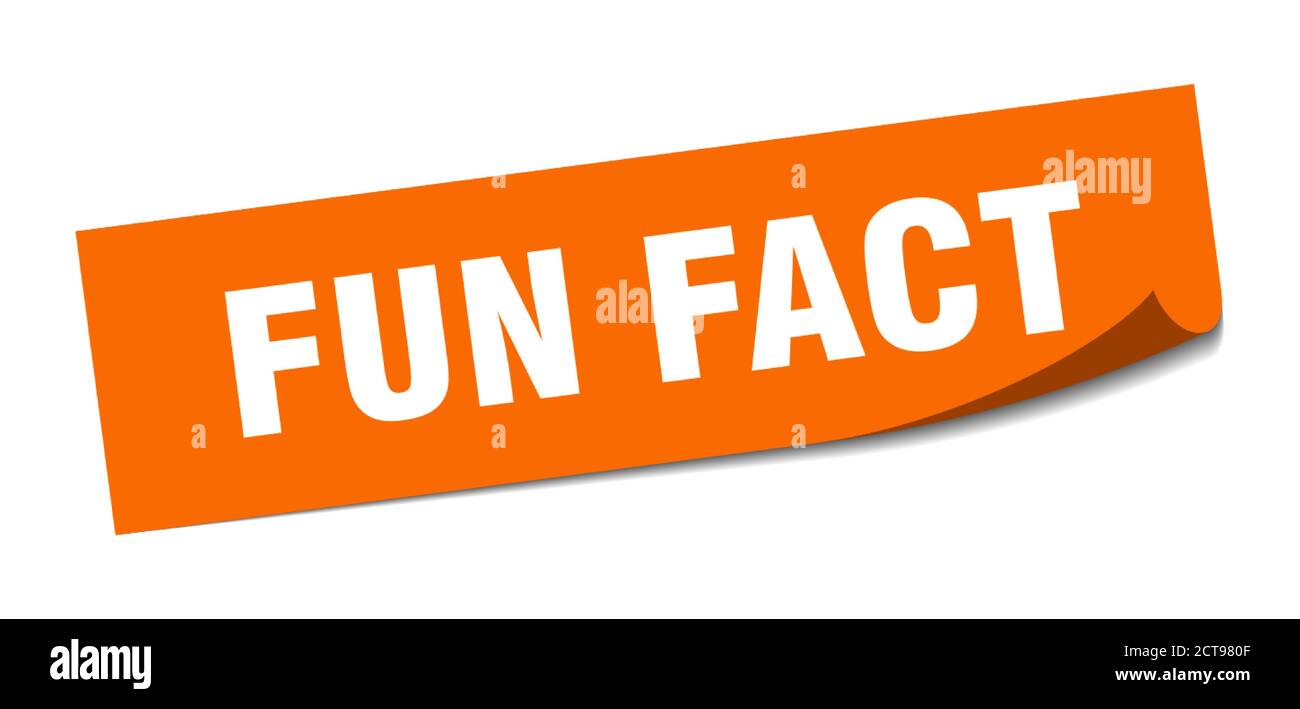fun fact sticker. square isolated peeler sign. label Stock Vector Image ...