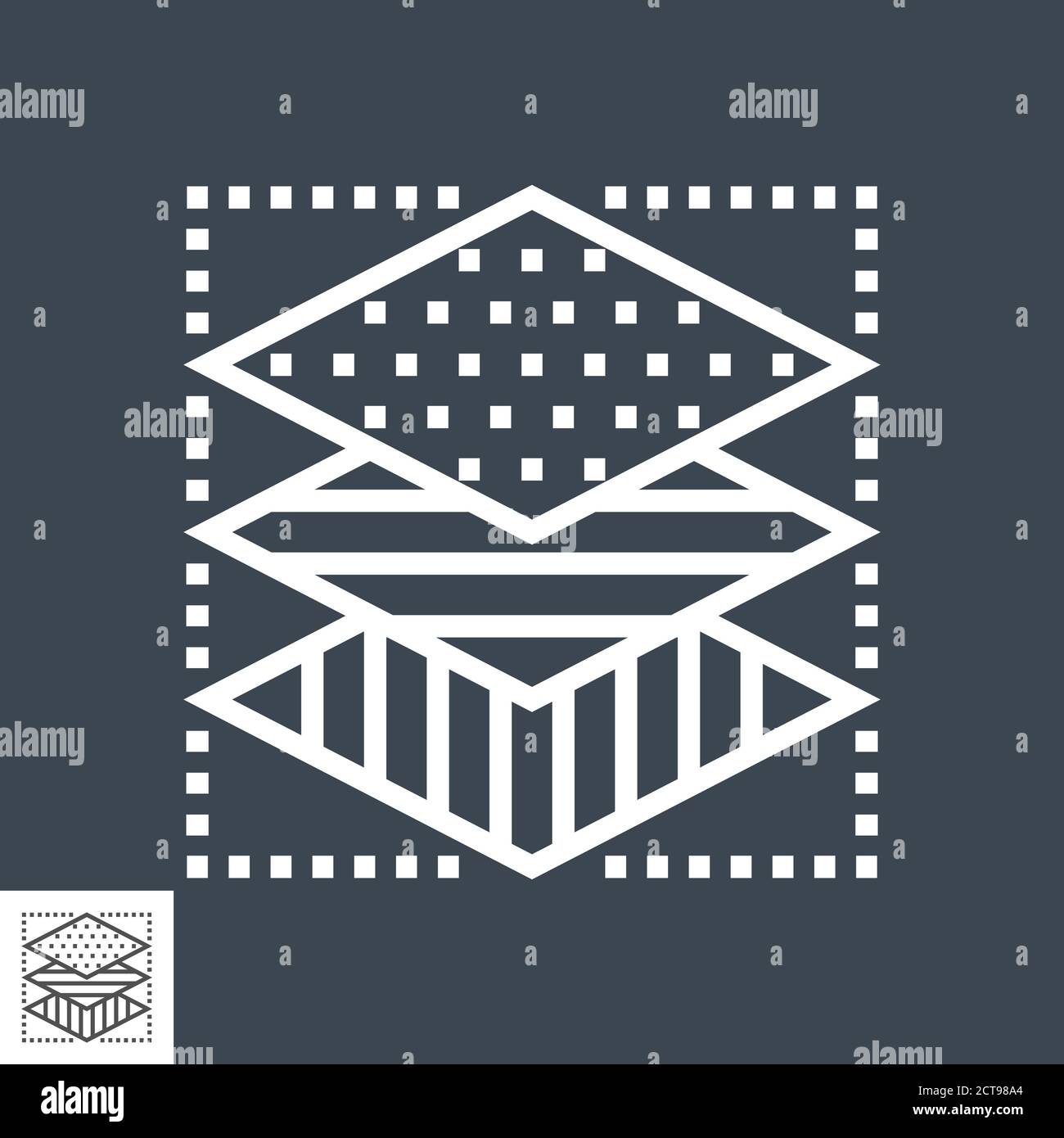 Modern layers logo hi-res stock photography and images - Alamy
