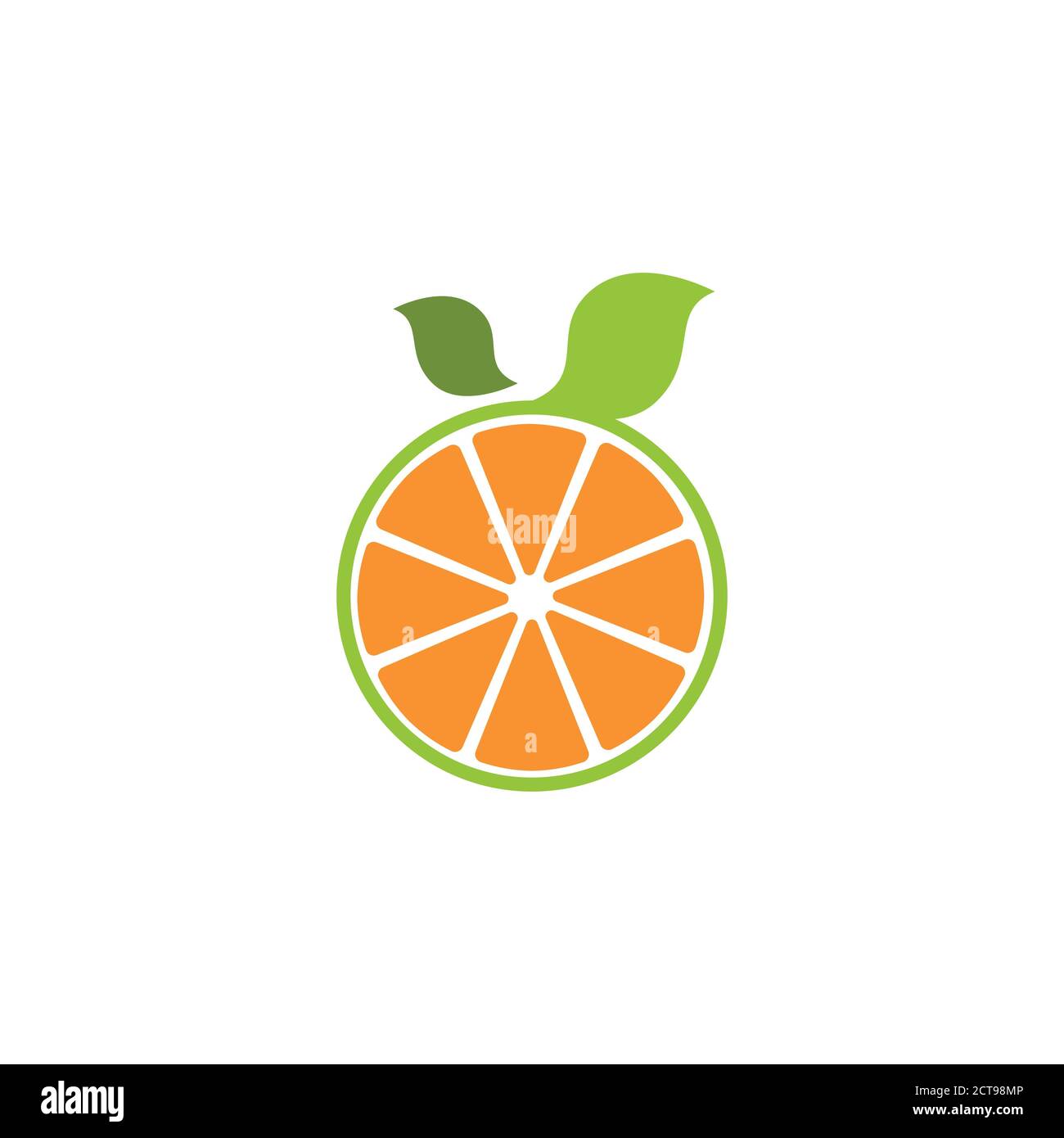 Orange logo design Vector icon illustration design Stock Vector Image ...