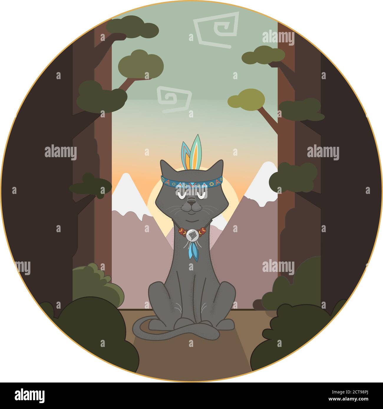 Native american indian animal hi-res stock photography and images - Alamy