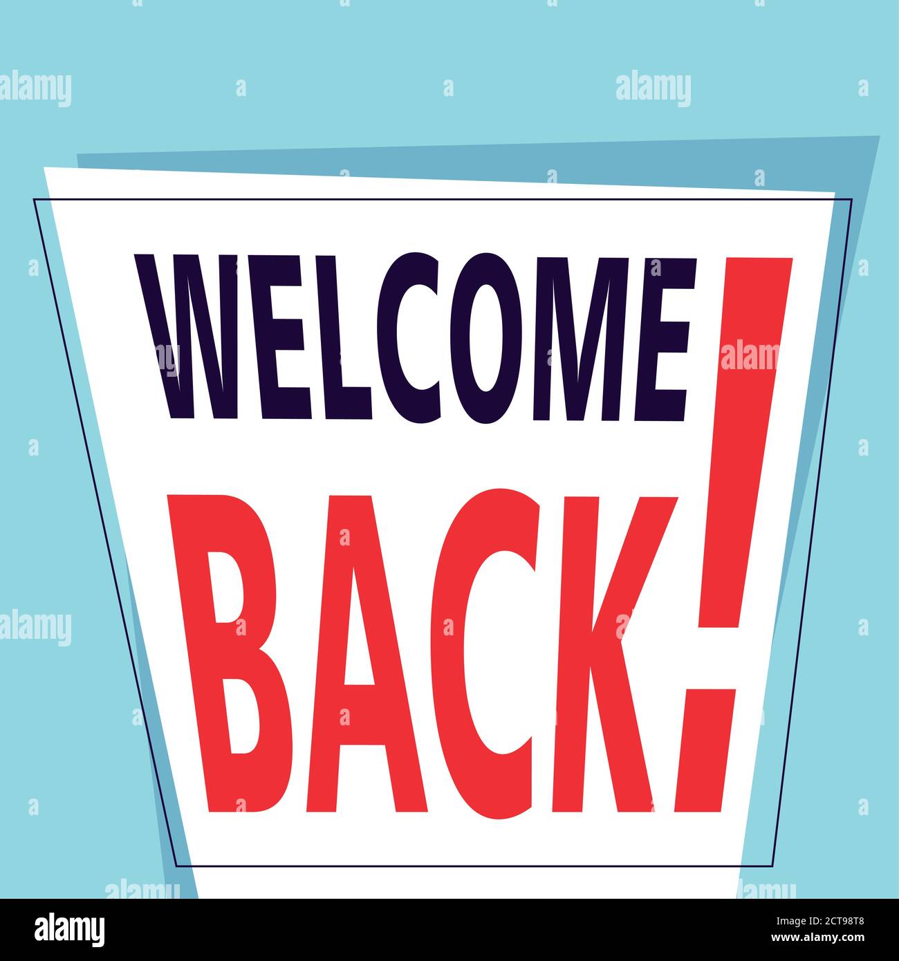 welcome back after pandemic, we are working again vector illustration ...