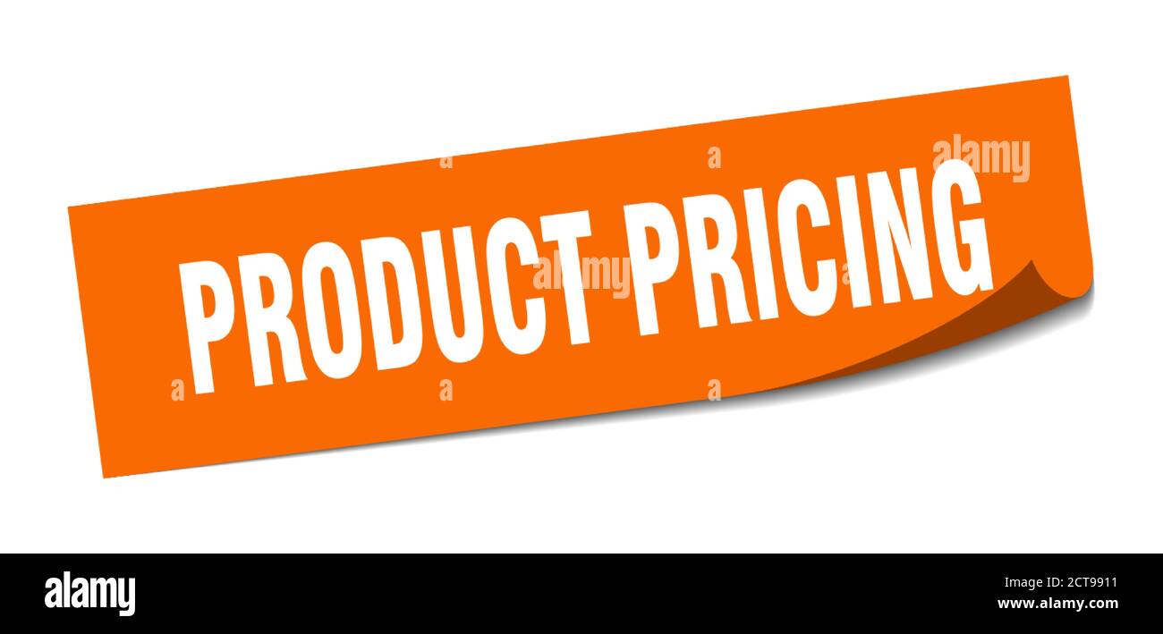 product pricing sticker. square isolated peeler sign. label Stock ...