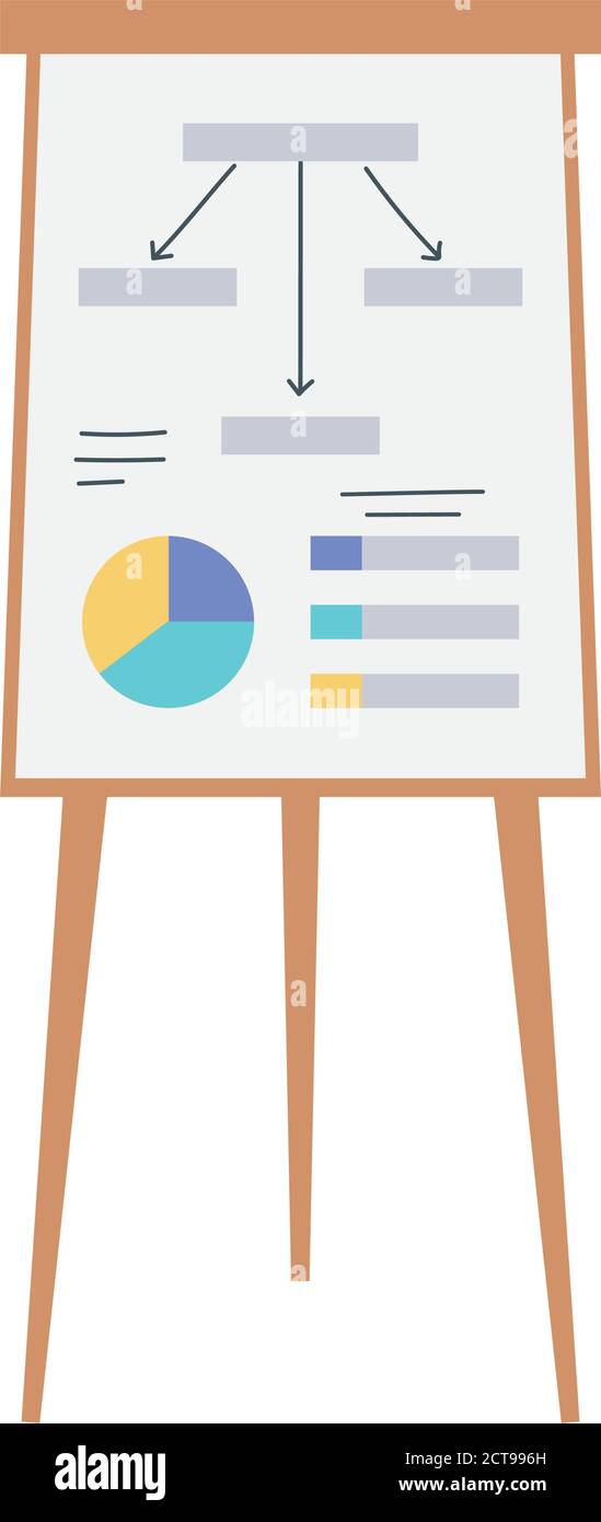 business report board presentation isolated design white background ...