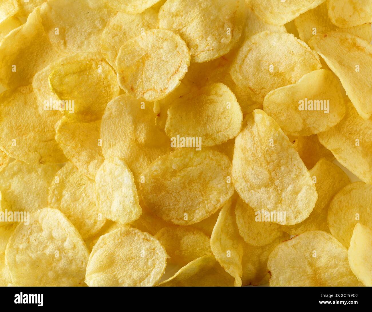 potato chips background, top view Stock Photo - Alamy