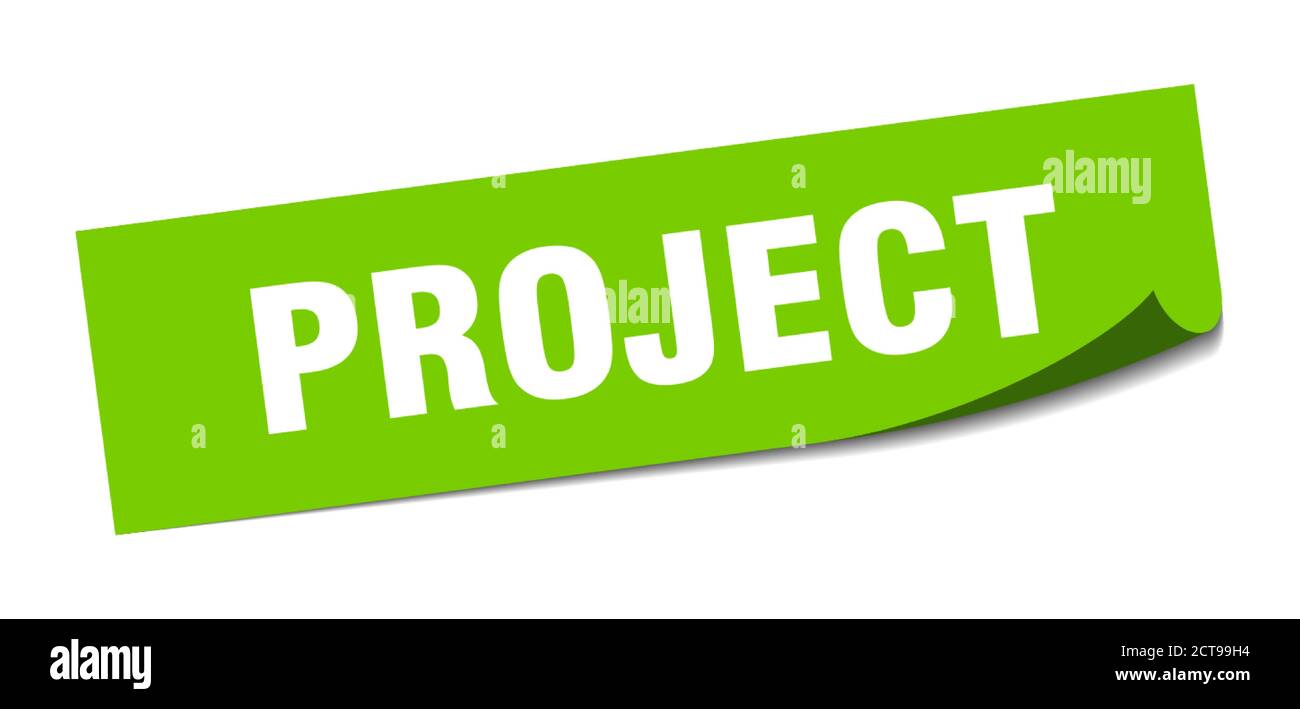 project sticker. square isolated peeler sign. label Stock Vector Image ... project sticker. square isolated peeler sign. label Stock Vector Image ...