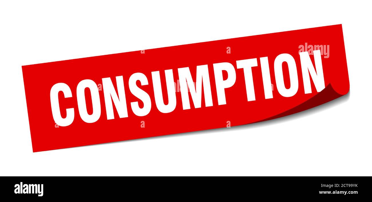 consumption sticker. square isolated peeler sign. label Stock Vector ...