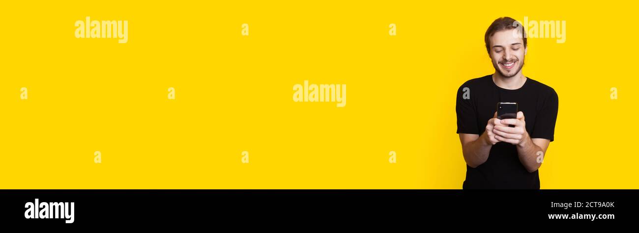 Long hair beard smile hi-res stock photography and images - Alamy