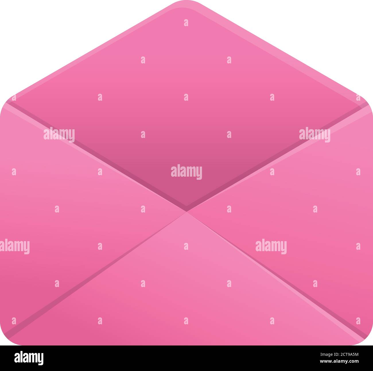 Pink envelope icon. Cartoon of pink envelope vector icon for web design ...