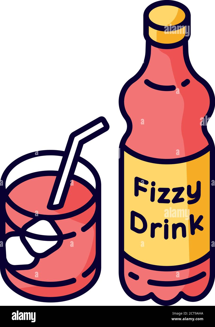 Fizzy drink RGB color icon Stock Vector Image & Art - Alamy