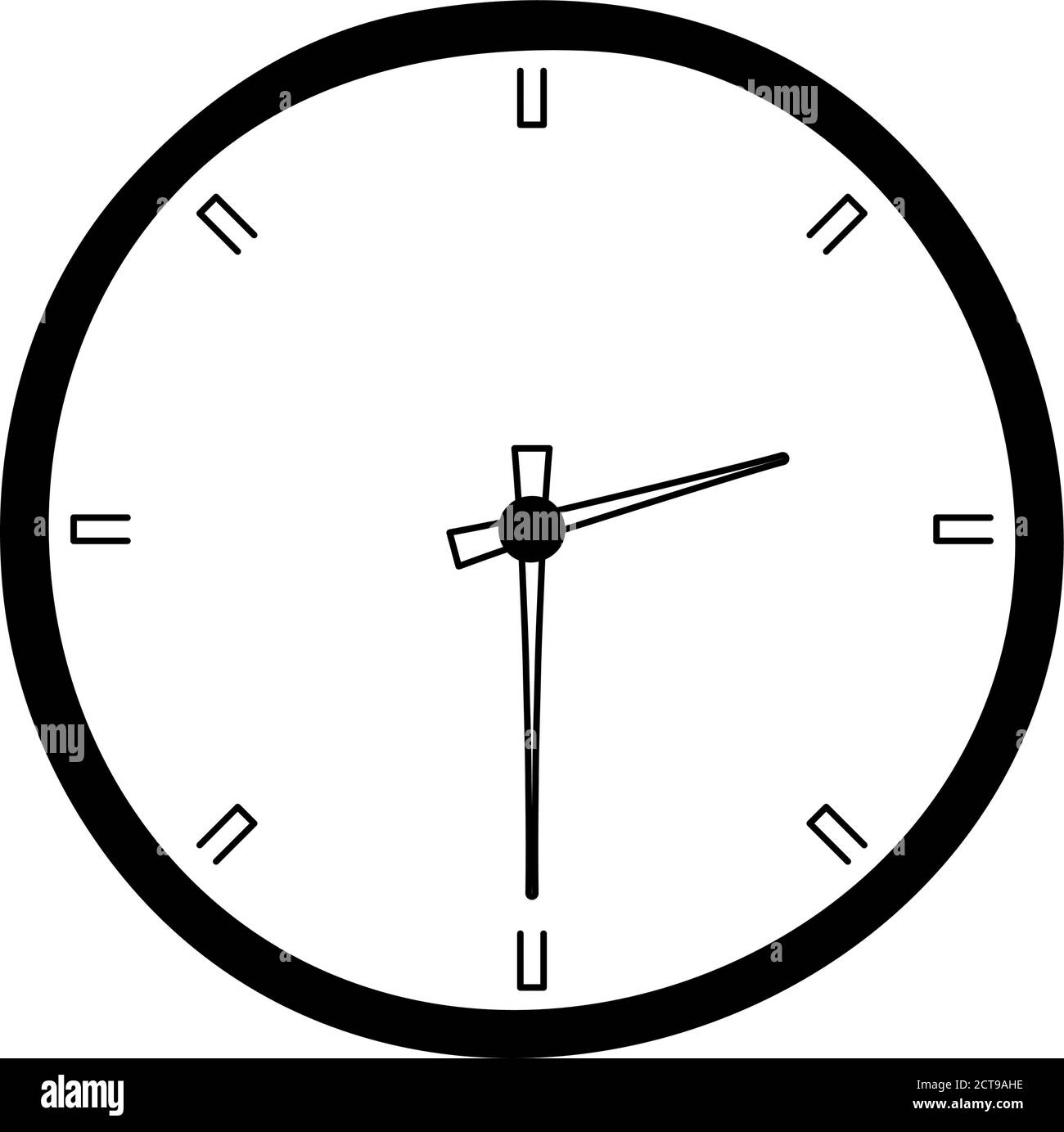clock time hour isolated design white background vector illustration ...