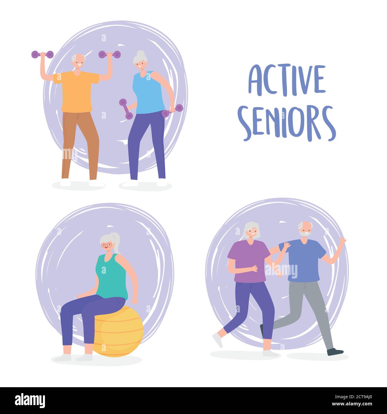 Senior Group Activity Clip Art