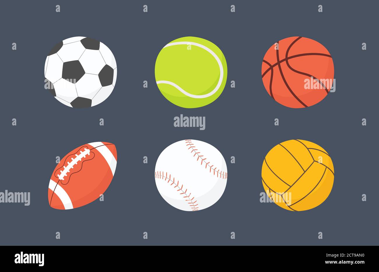 Football, basketball, baseball, tennis, volleyball, water polo balls ...