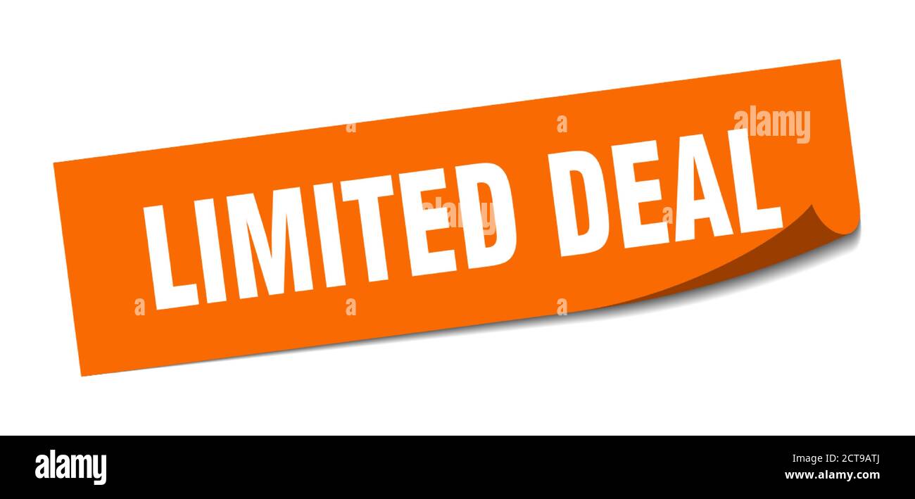 limited deal sticker. square isolated peeler sign. label Stock Vector ...