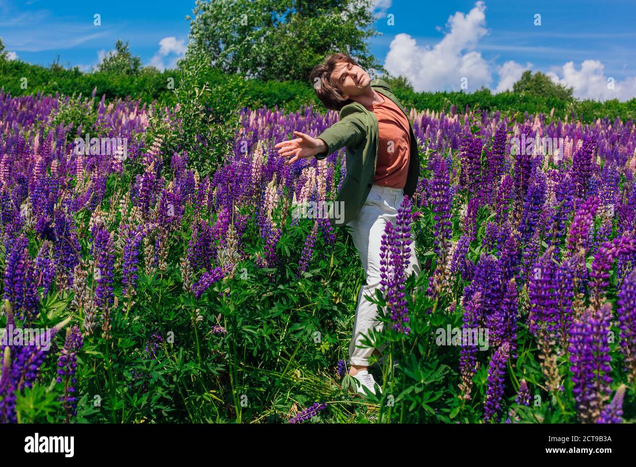 Tall handsome man dancing on hi-res stock photography and images - Alamy