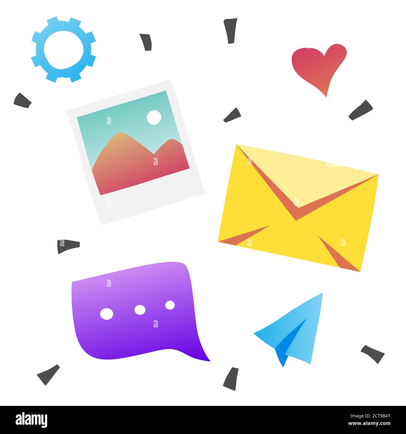 Telegram messages Stock Vector Images - Alamy