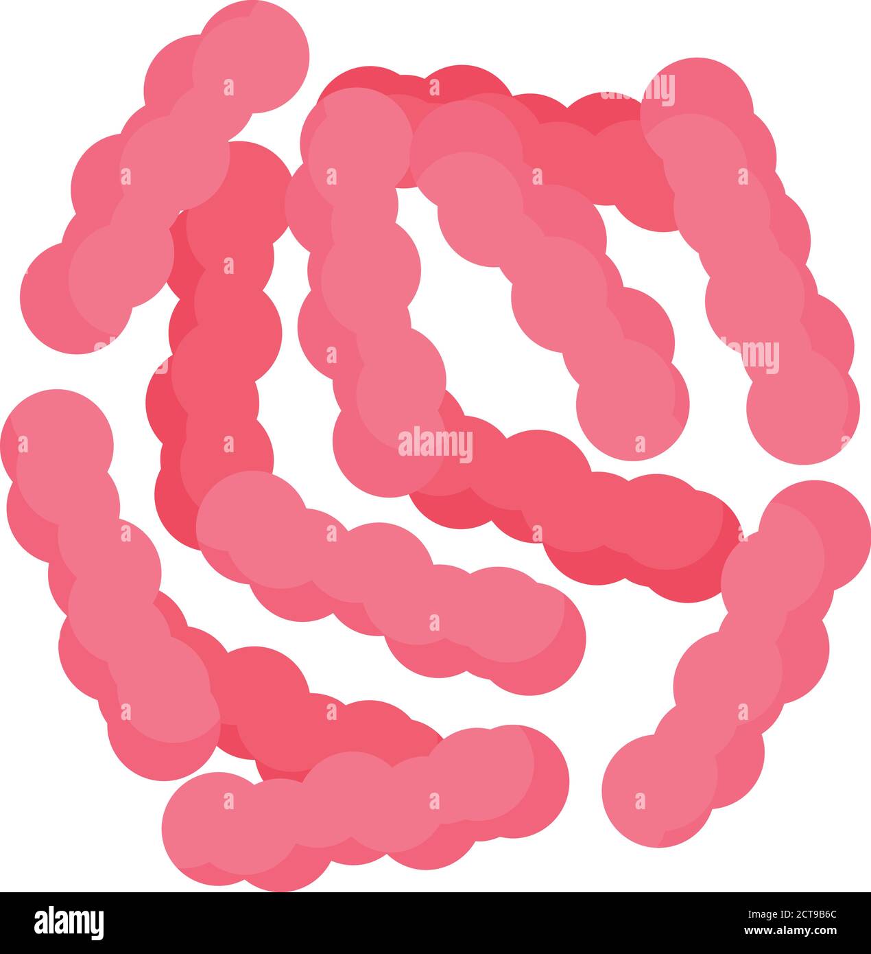 Red probiotics icon. Cartoon of red probiotics vector icon for web ...