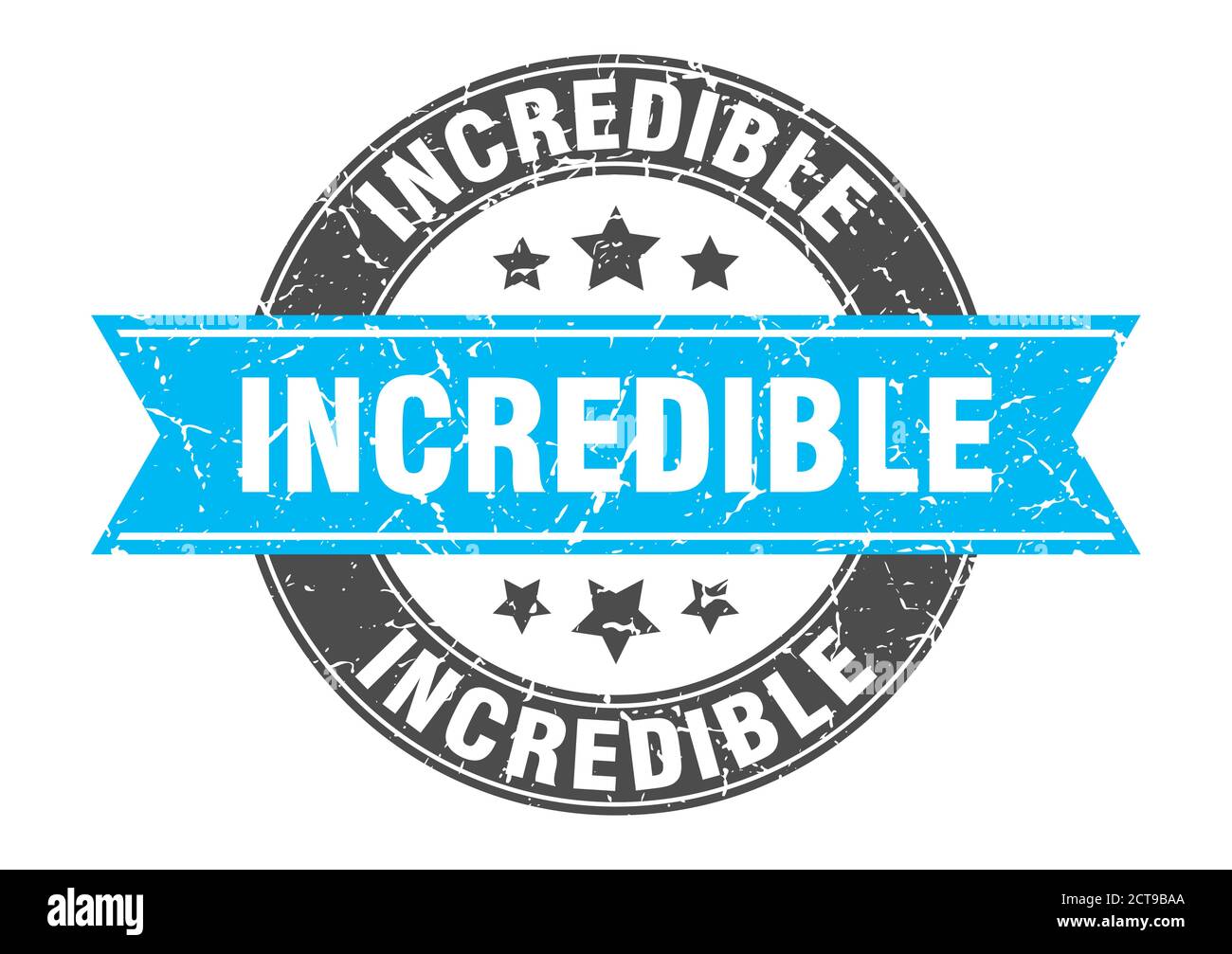 incredible round stamp with ribbon. sign. label Stock Vector Image ...