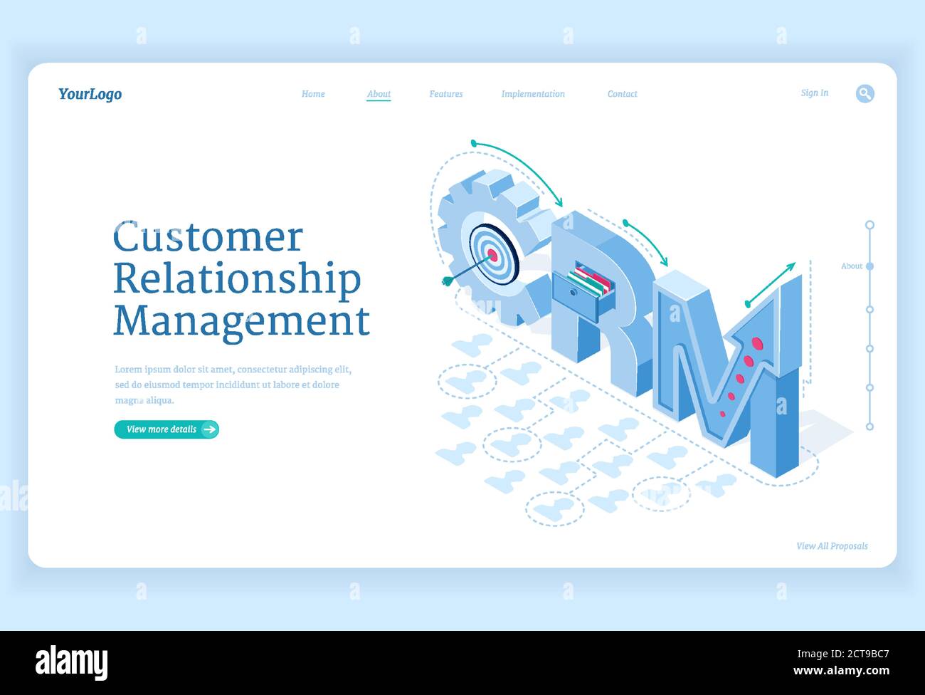 Crm banner web icon hi-res stock photography and images - Alamy