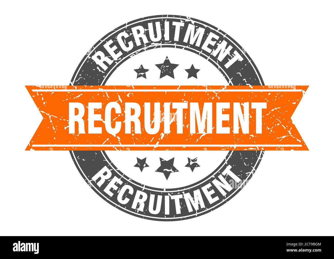 Recruitment ribbon label sign hi-res stock photography and images - Alamy