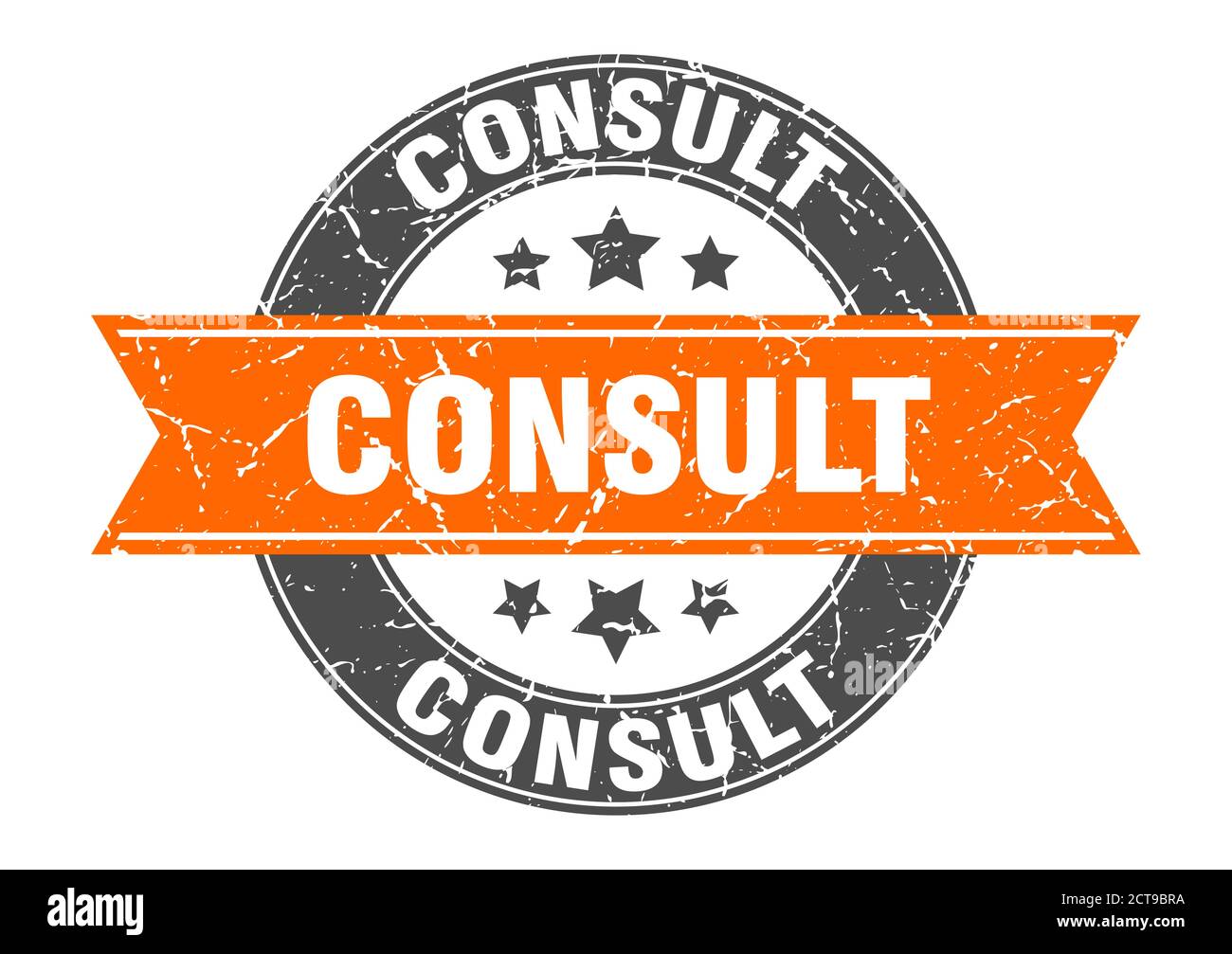 Consult stamp sign round Stock Vector Images - Alamy