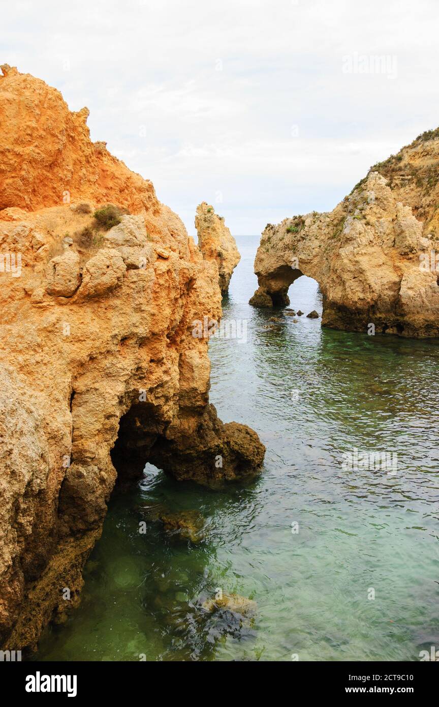 Unique stone arches, caves, rock formations at Dona Ana Beach (Lagos ...