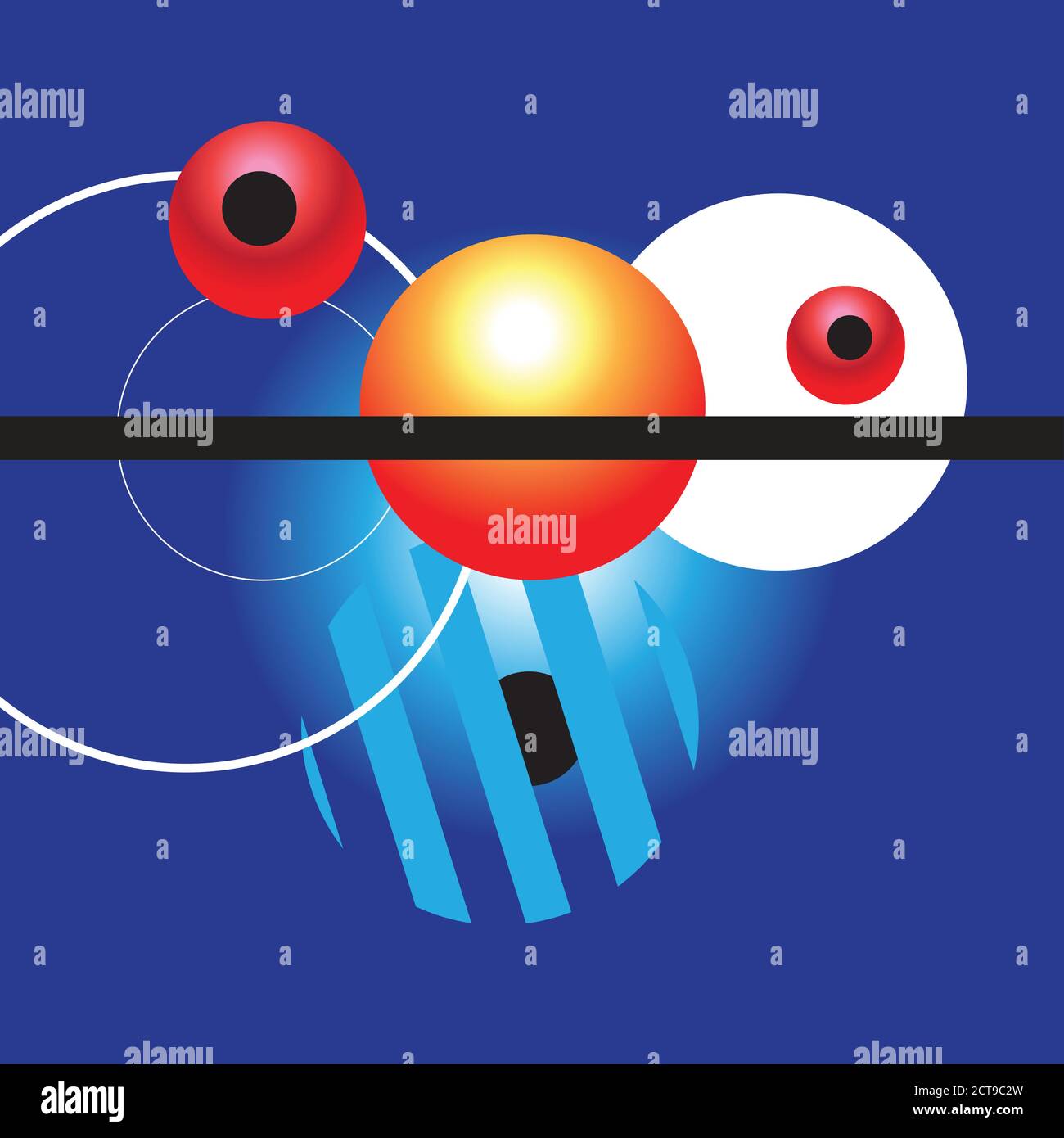 Abstract Multi Colored Vector Background With Geometric Objects Template For Poster Design