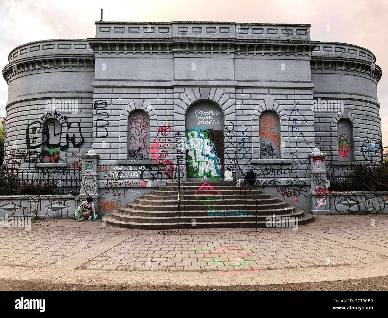 Seattle, USA Jun 11, 2020: Art at Cal Anderson Park at Chaz located by ...
