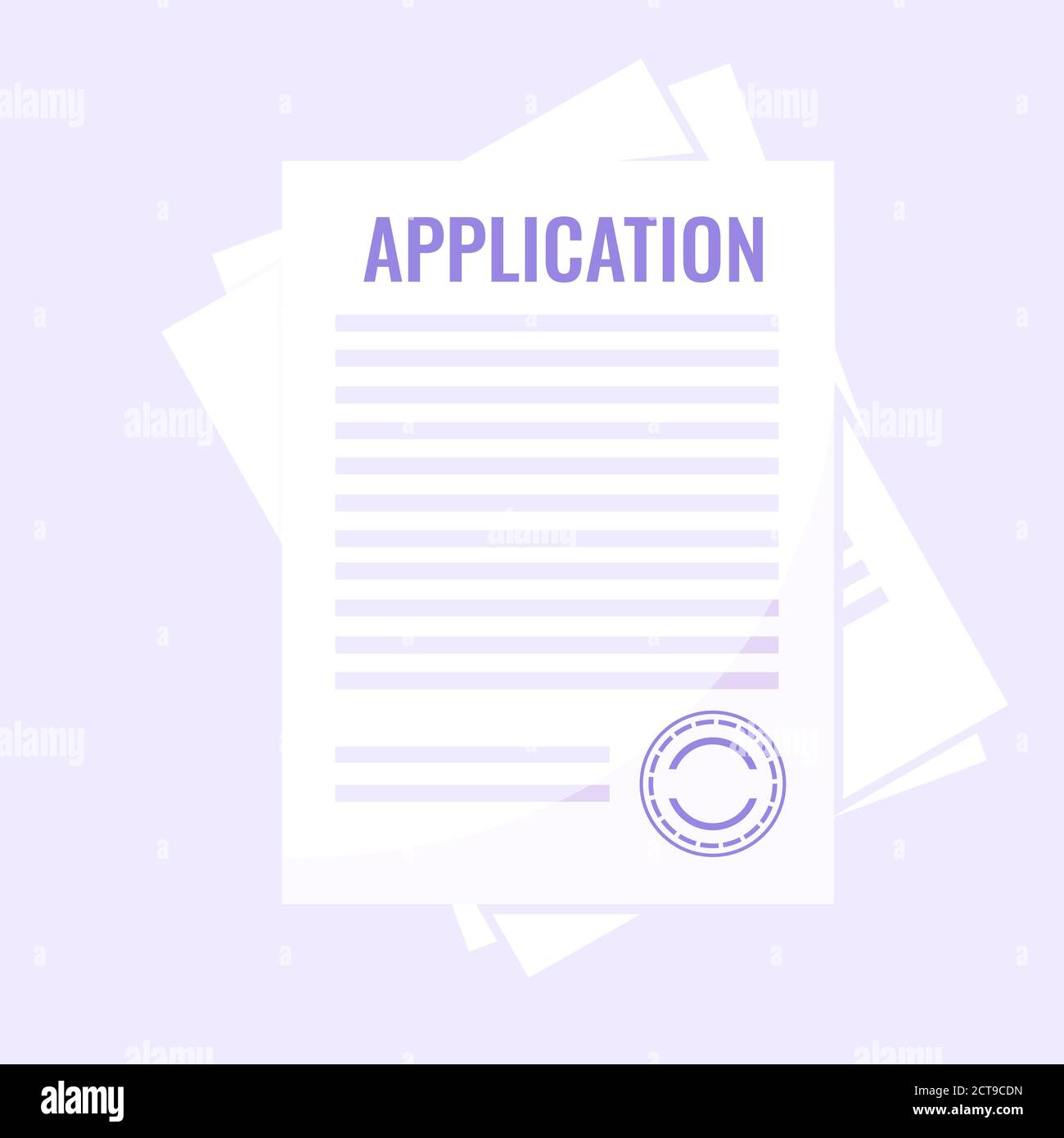 Application form submit flat style design icon sign vector illustration ...