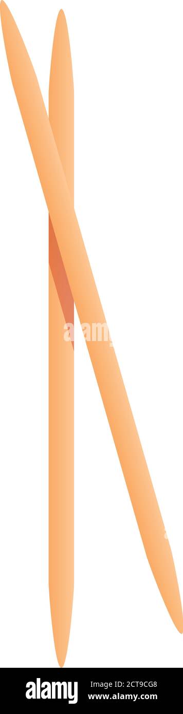Wooden toothpick icon. Cartoon of wooden toothpick vector icon for web ...