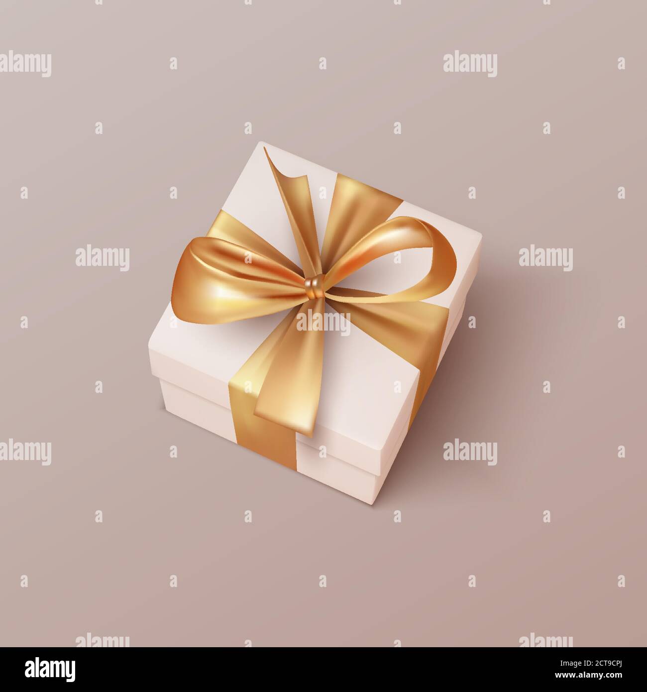 3d golden gift box design Stock Vector Images - Alamy