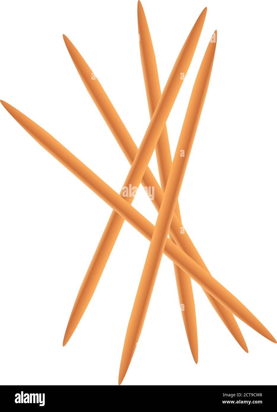 Toothpick stack icon. Cartoon of toothpick stack vector icon for web ...