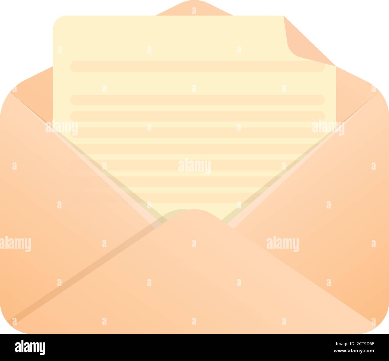 Envelope icon. Cartoon of envelope vector icon for web design isolated ...