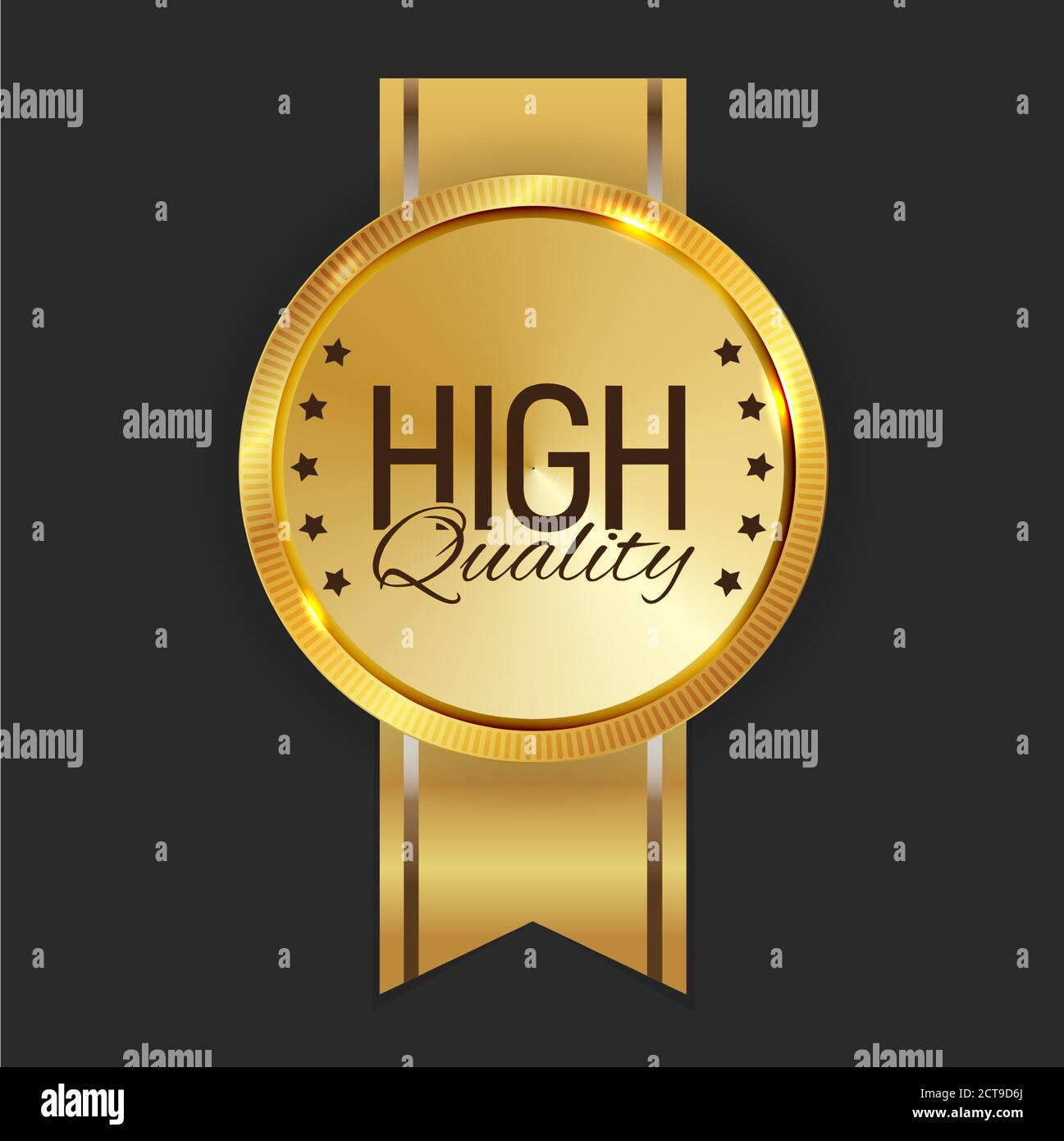 Royal gold medal Stock Vector Images - Alamy