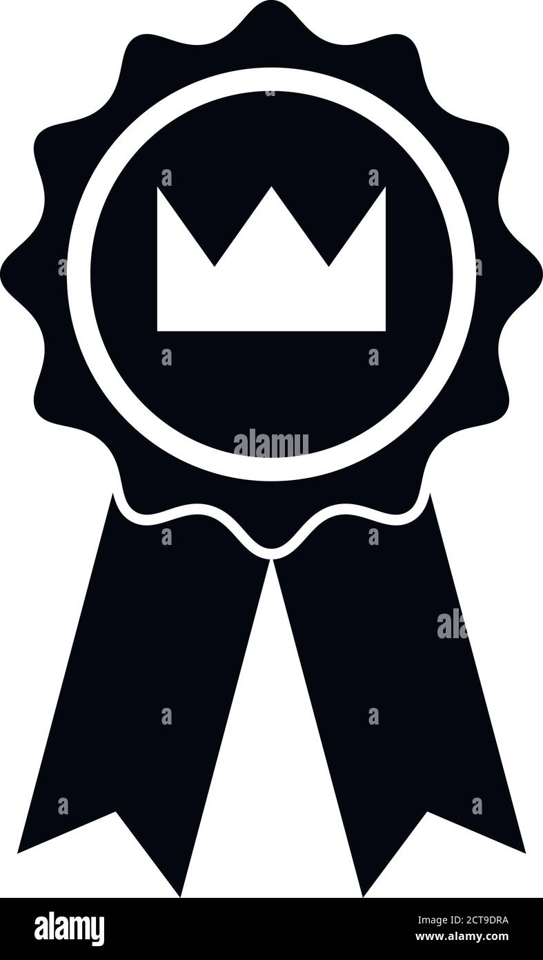 Emblem reputation icon. Simple illustration of emblem reputation vector ...