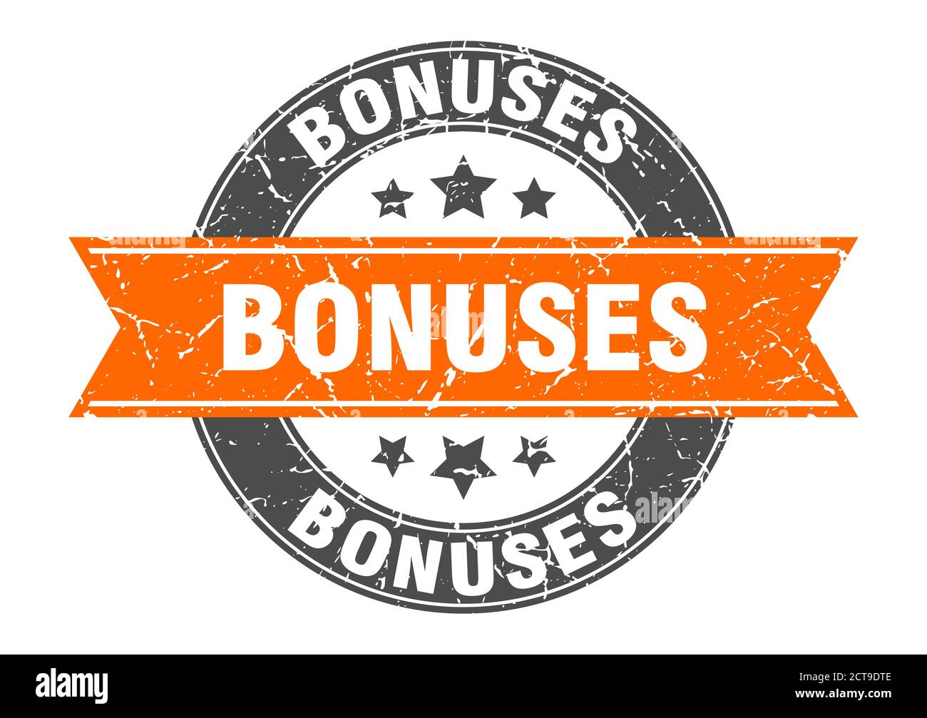 bonuses round stamp with ribbon. sign. label Stock Vector Image & Art ...