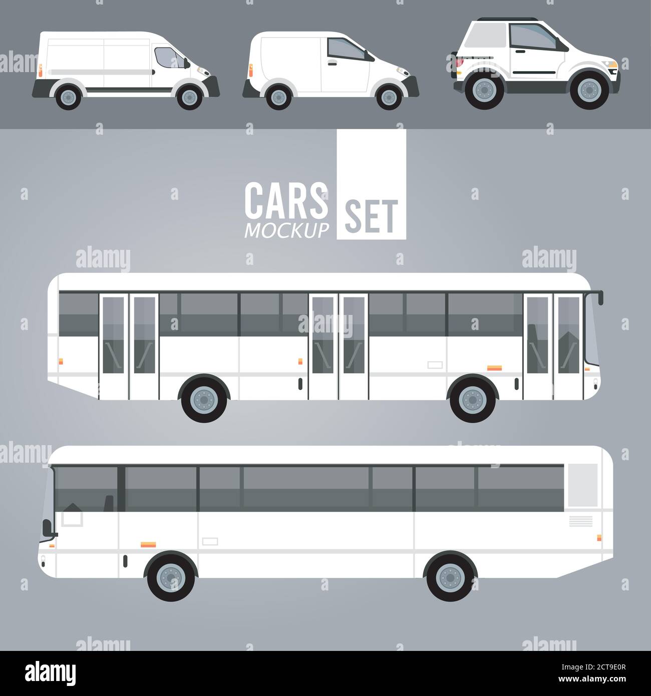 Mini buses Stock Vector Images - Alamy