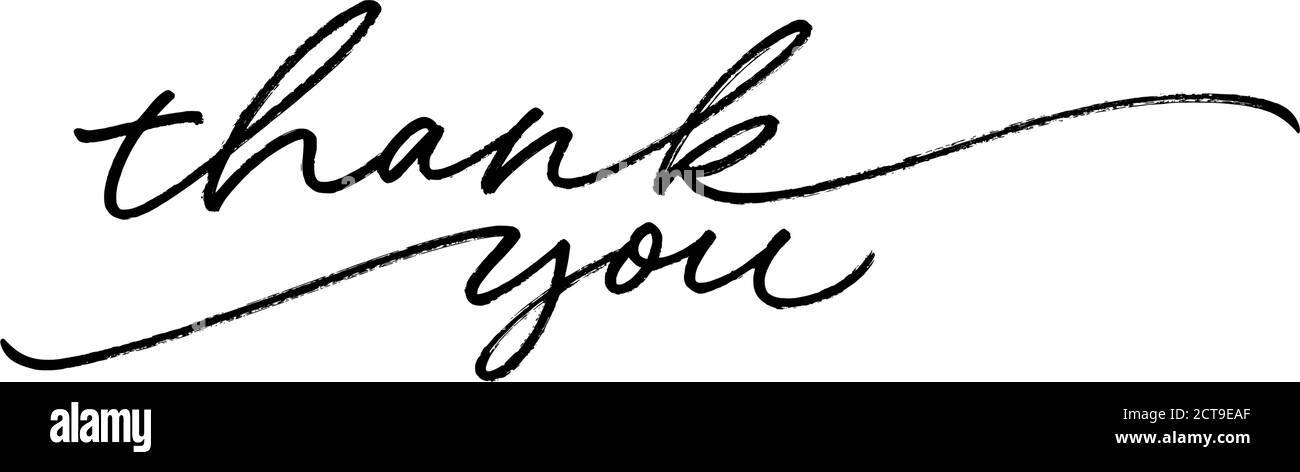 Thank you cursive hi-res stock photography and images - Alamy