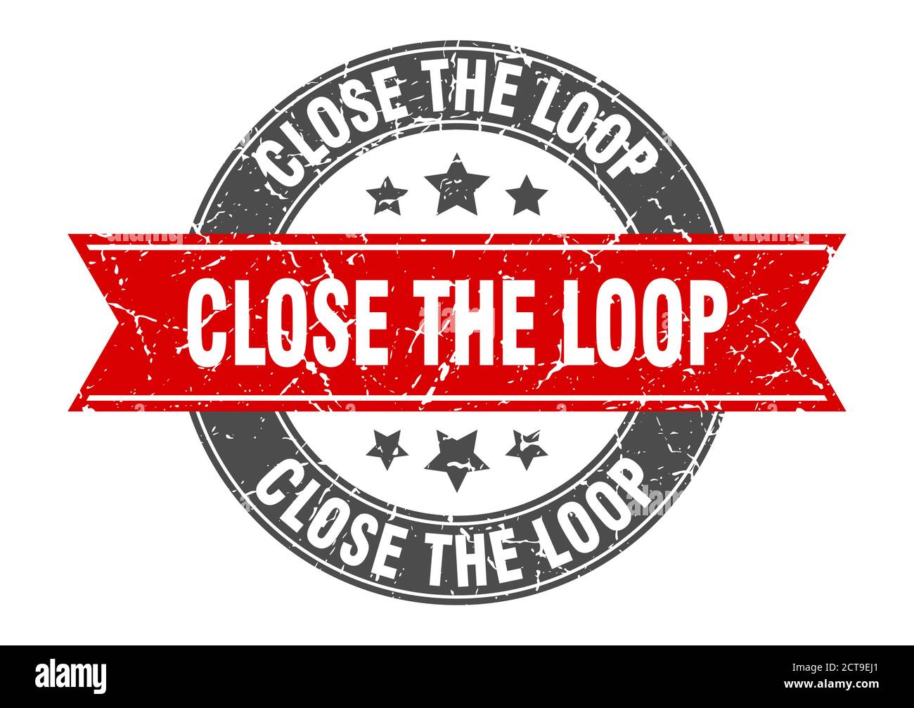 Close loop sign round hi-res stock photography and images - Alamy