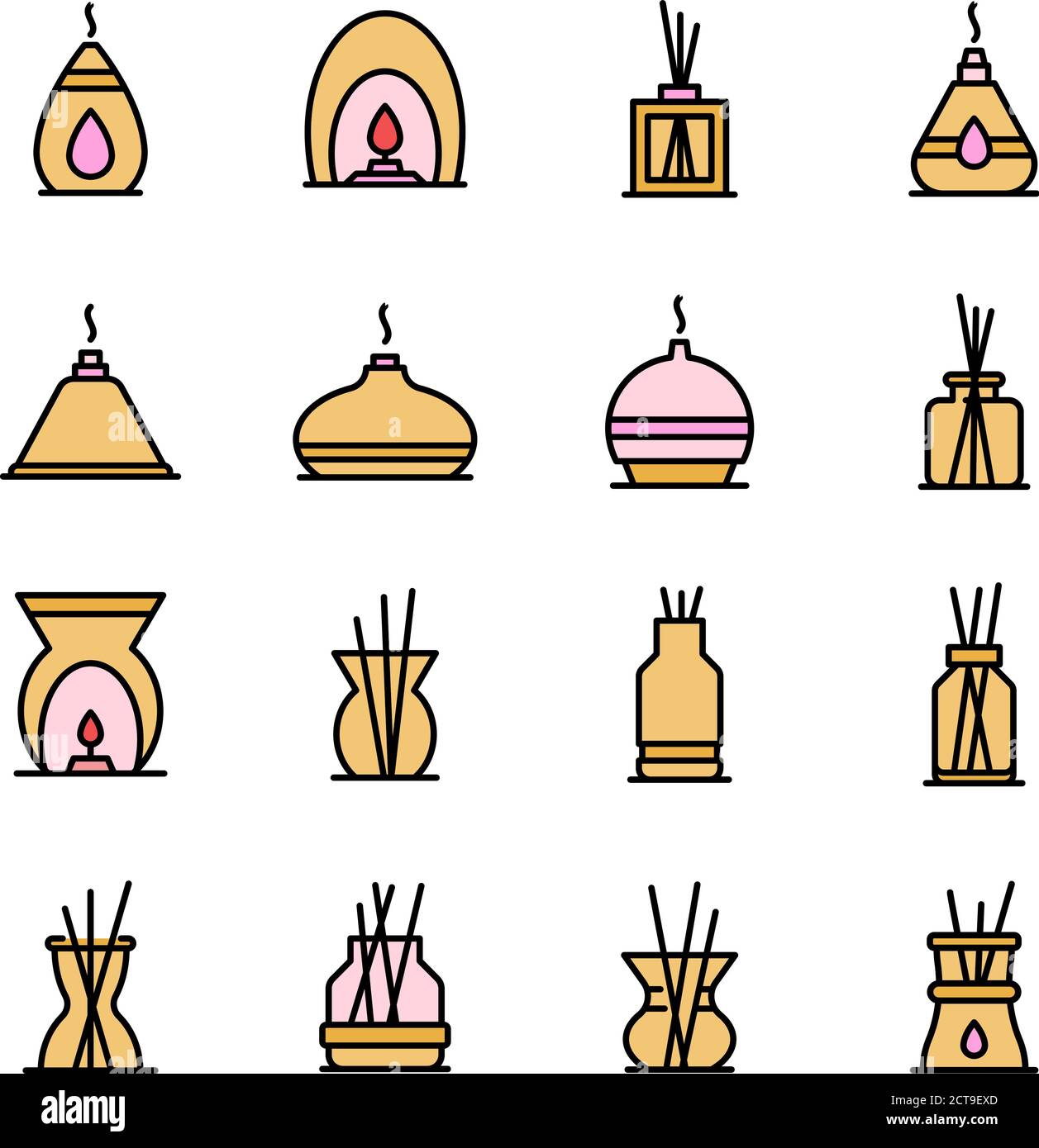 Diffuser icons set vector flat Stock Vector Image & Art - Alamy