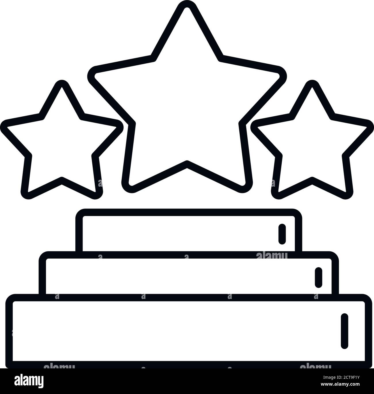 Happy star reputation icon. Outline happy star reputation vector icon ...