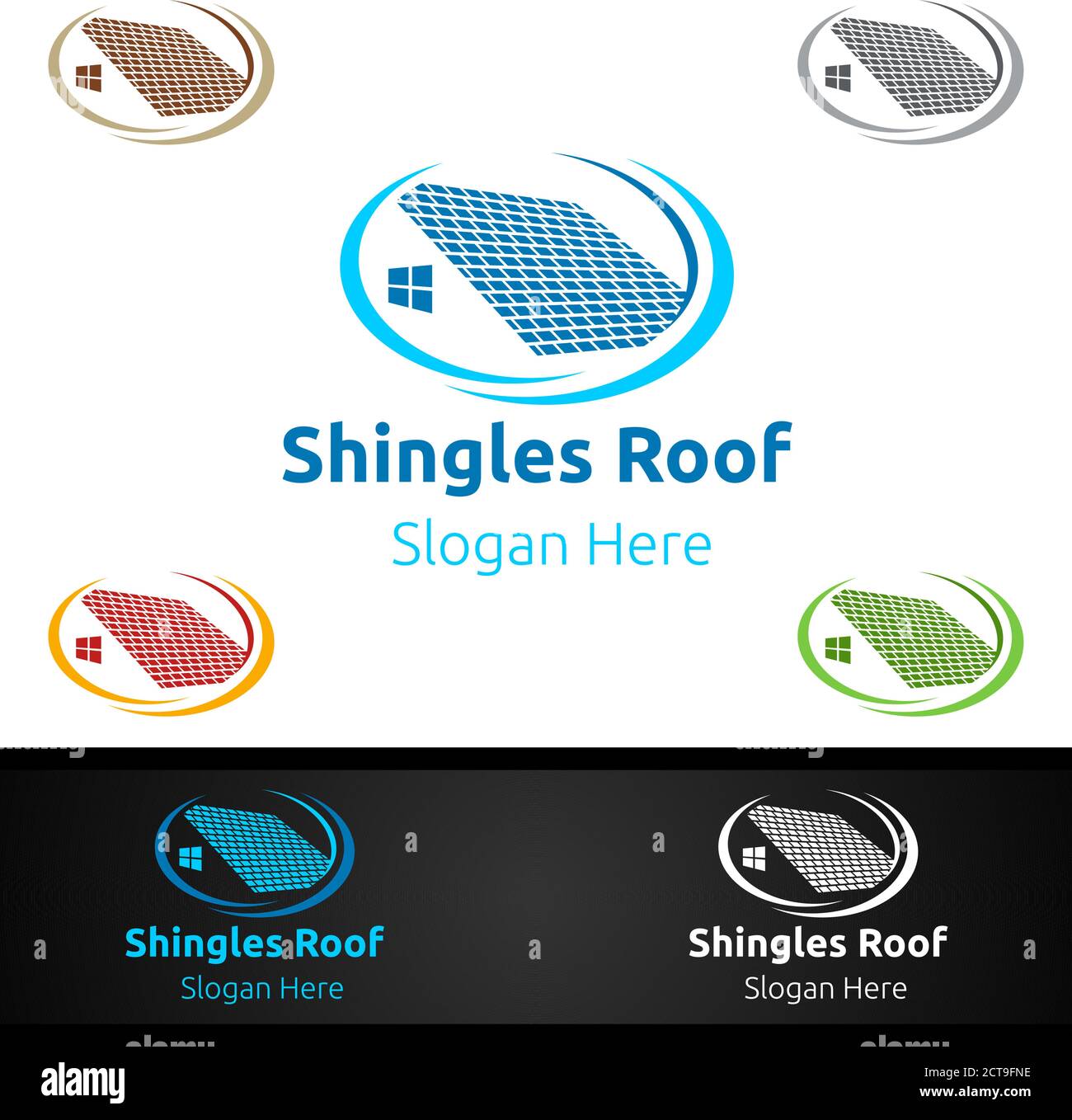 Shingles Roofing Logo for Property Roof Real Estate or Handyman ...