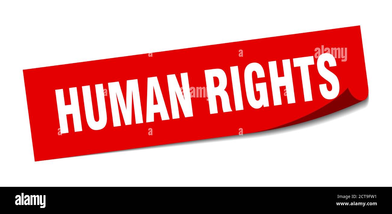 human rights sticker. square isolated peeler sign. label Stock Vector ... human rights sticker. square isolated peeler sign. label Stock Vector ...