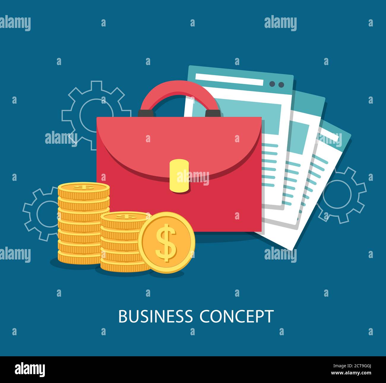 Vector illustration of business flat design concept Stock Vector Image ...