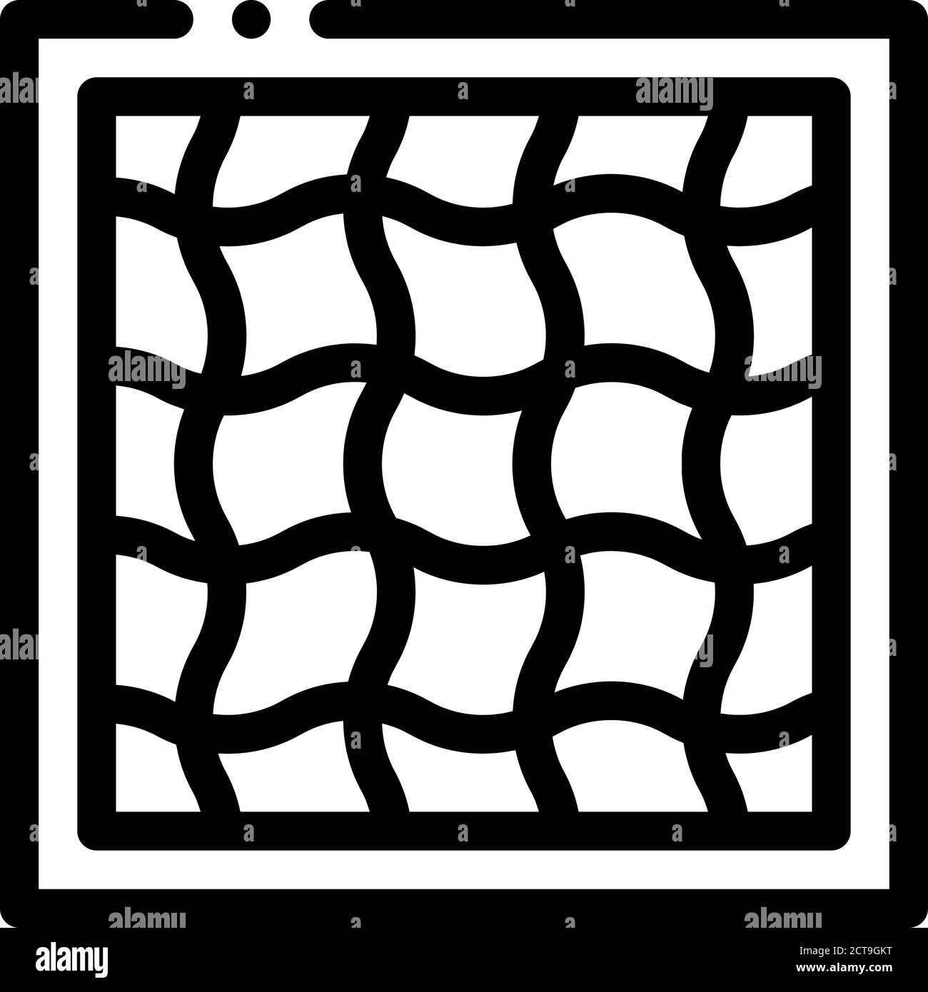 pattern on fabrics icon vector outline illustration Stock Vector Image ...