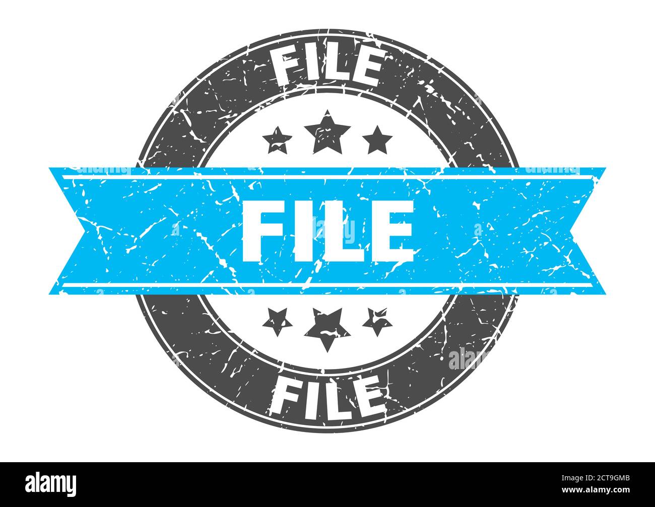 File round stamp ribbon Stock Vector Images - Alamy