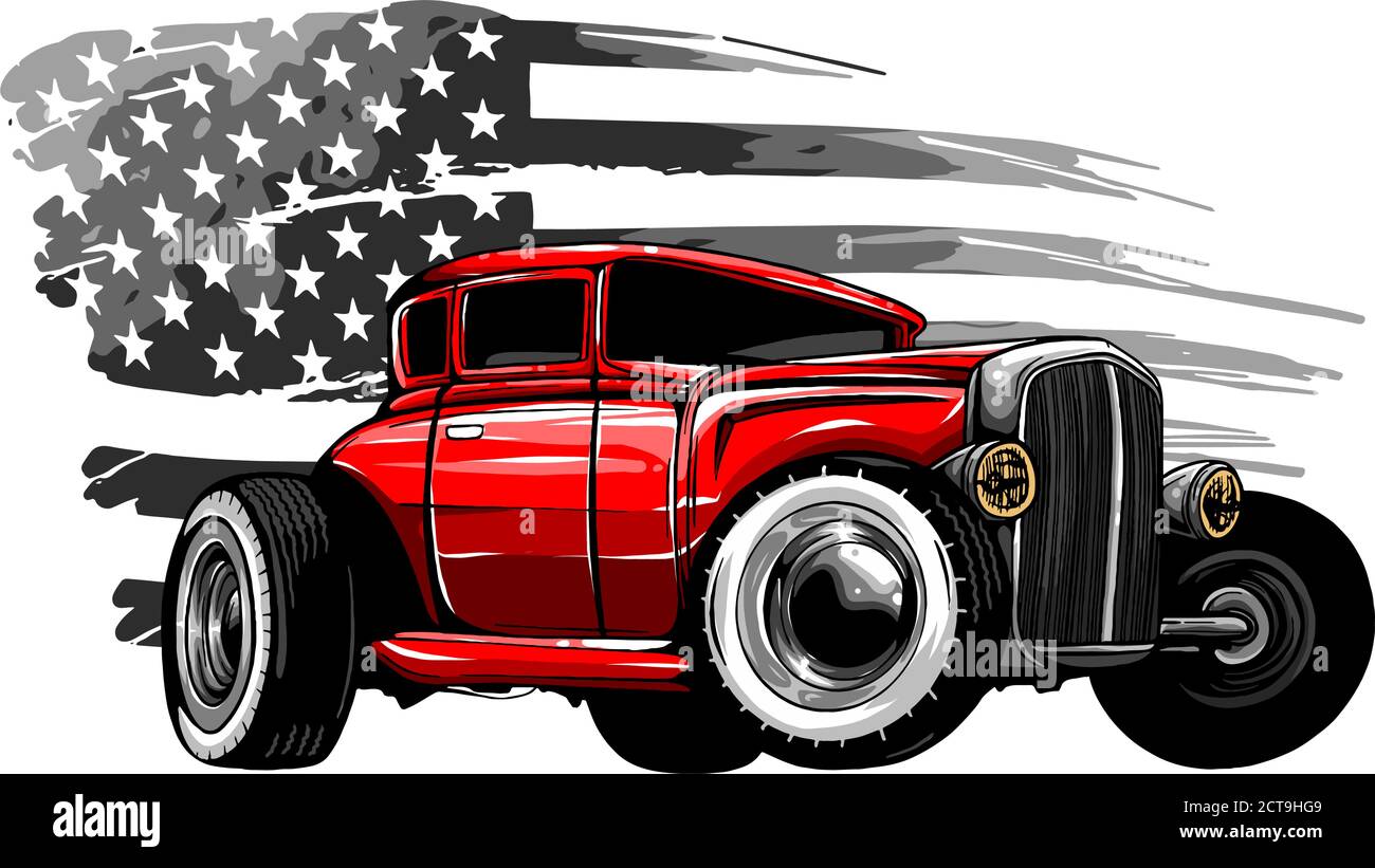 Cartoon hotrod hi-res stock photography and images - Alamy