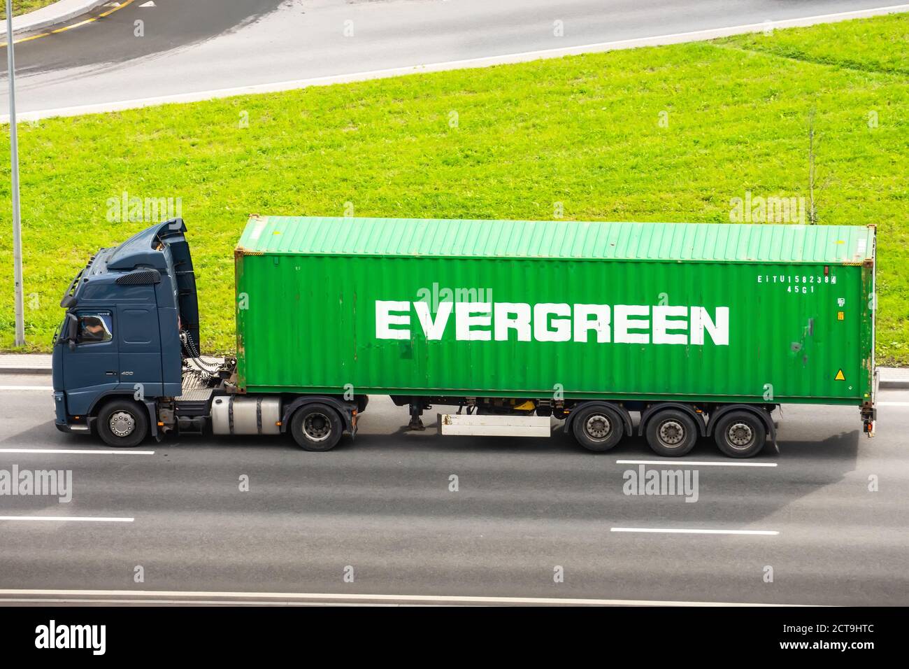 Evergreen Container Truck Evergreen Container 20 On Trailer Model