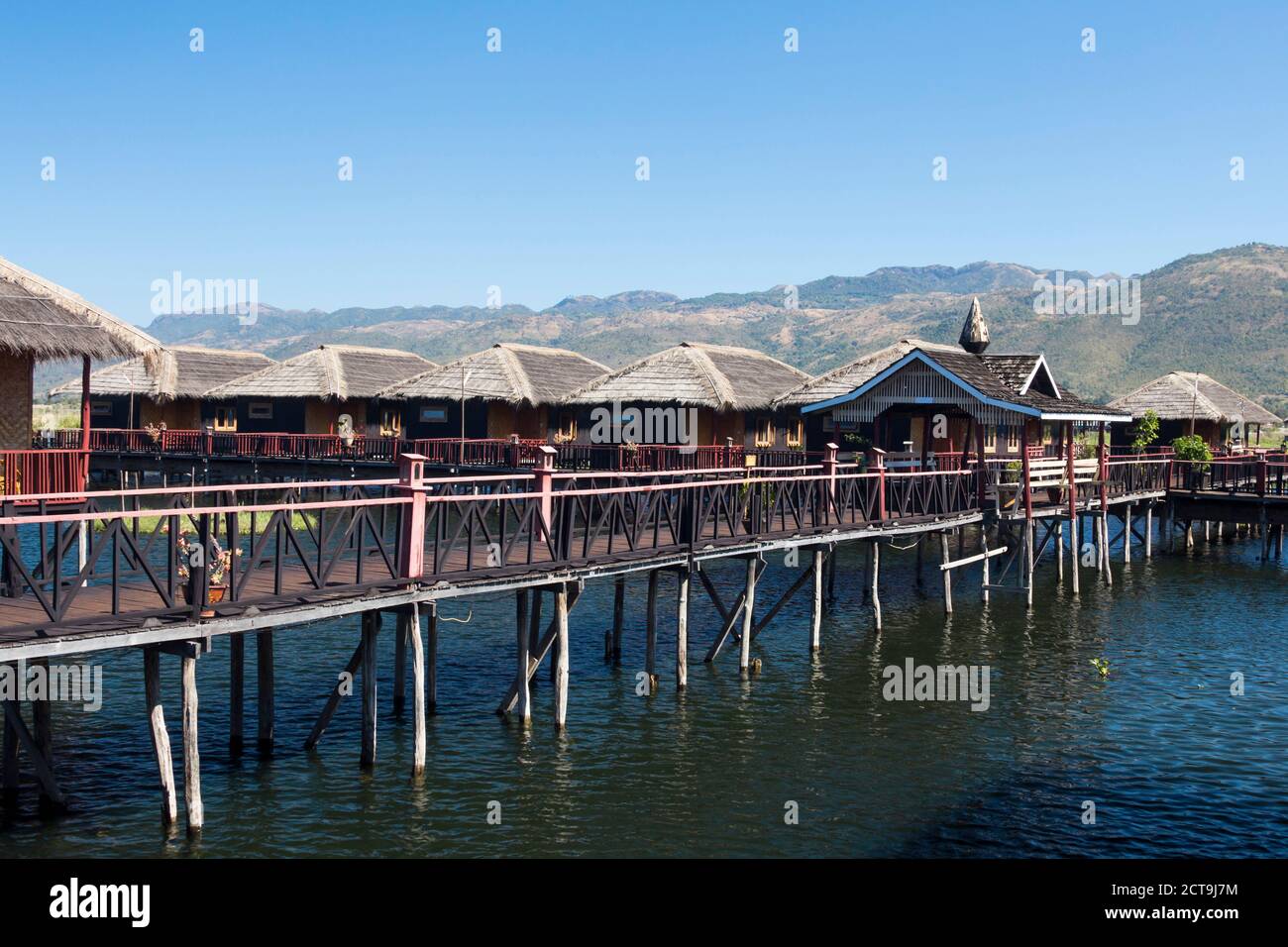 Myanmar, Resort at Lake Inle Stock Photo - Alamy