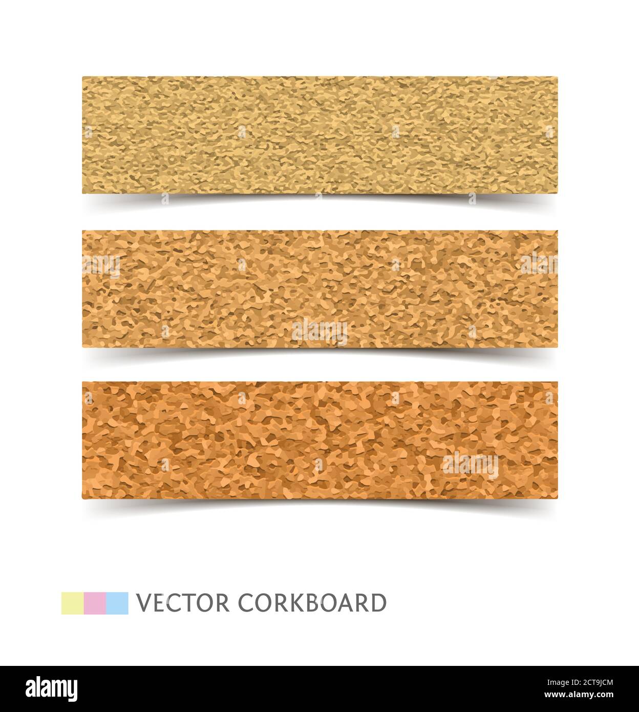 Cork board banner texture. Realistic vector illustration web banners ...