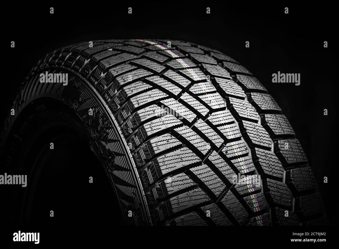 winter tire, friction for snow and ice. asymmetrical tread pattern ...